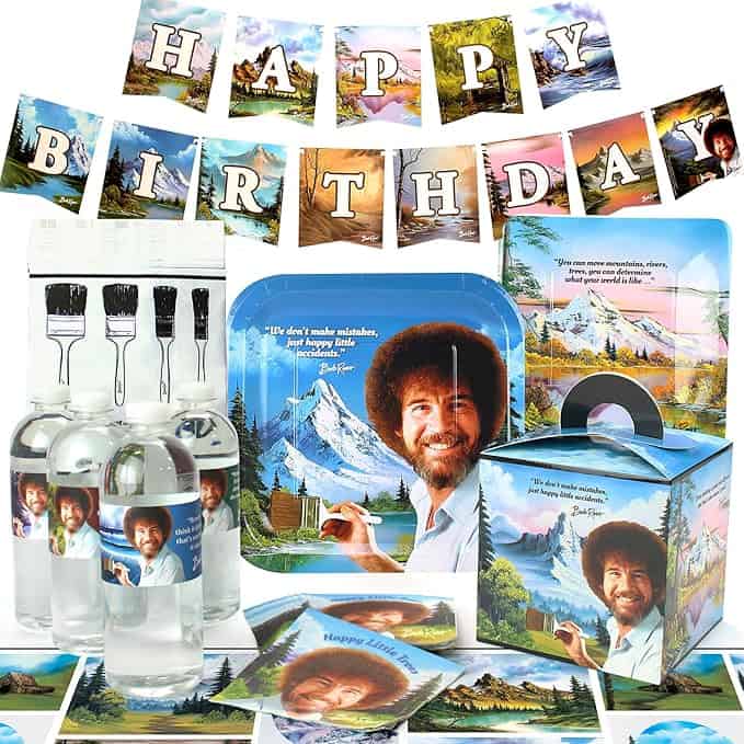 Creating an Artistic Bob Ross Party for Kids - PANACHE