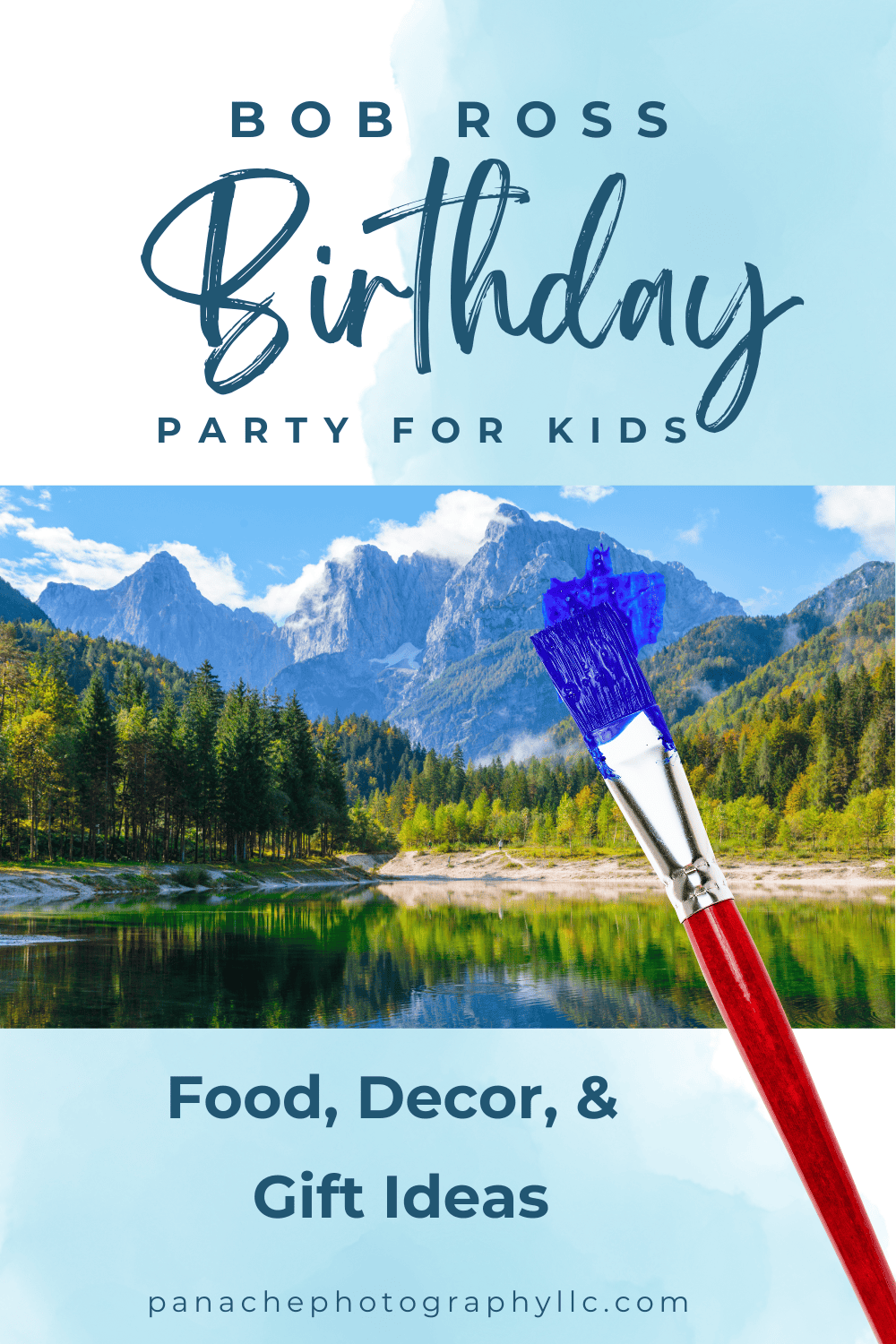 Creating an Artistic Bob Ross Party for Kids - PANACHE